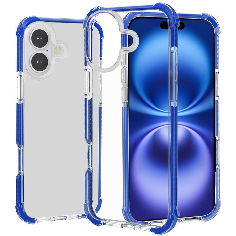 iPhone 17 Tough Acrylic Transparent Case - Blue – CellularPort